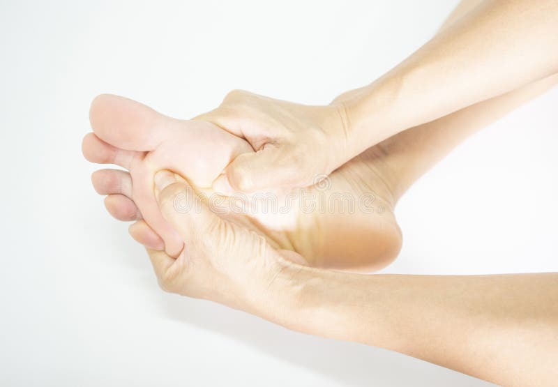 The Image of the Muscles with a Problem in the Foot of the Person Stock ...