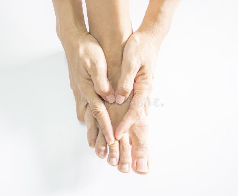 The Image of the Muscles with a Problem in the Foot of the Person Stock ...