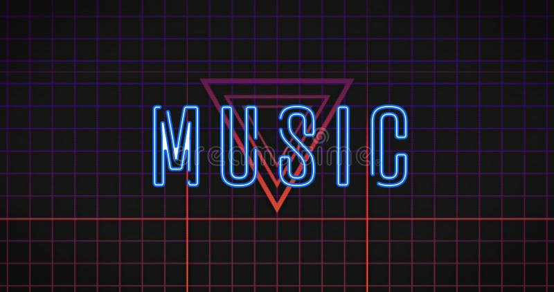 Image of Music Text Over Light Trails Stock Photo - Image of social ...