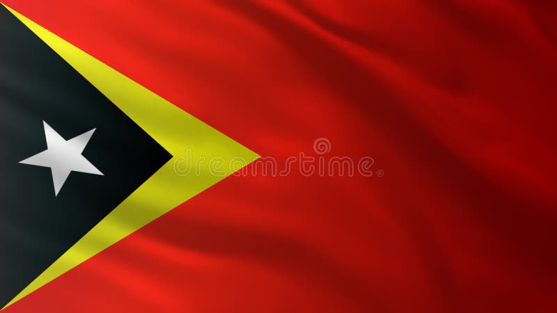Image of the National Flag of the Republic of East Timor Stock ...