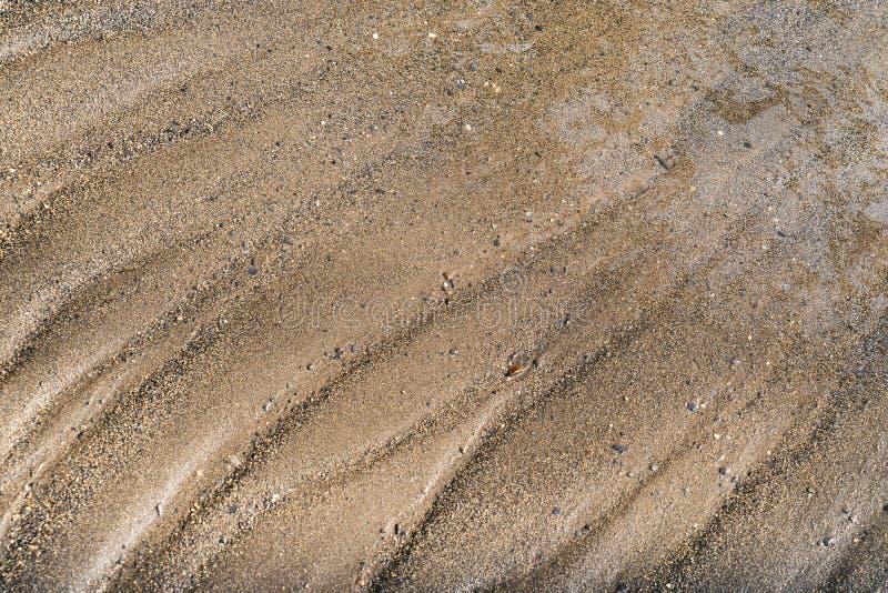 Natural Patterns on the Sand Stock Photo - Image of light, rippled ...