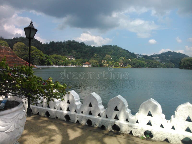 This Image is a Natural Real Lake Kandy in the Morning Stock Photo ...