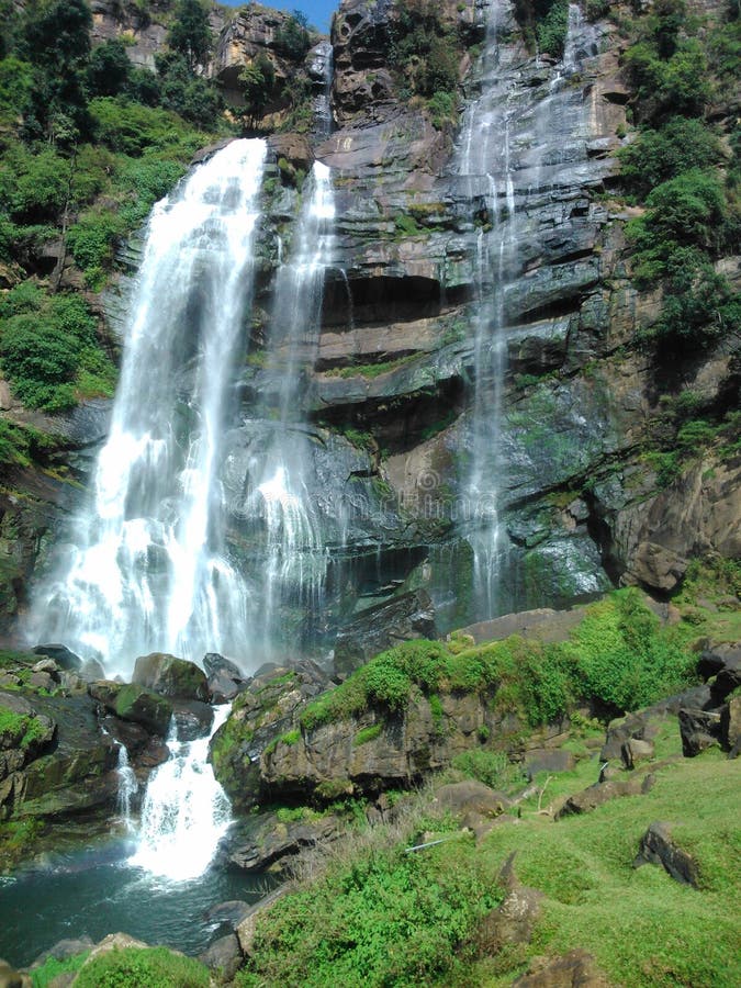 This Image is Natural Waterfall Stock Image - Image of natural, fall ...