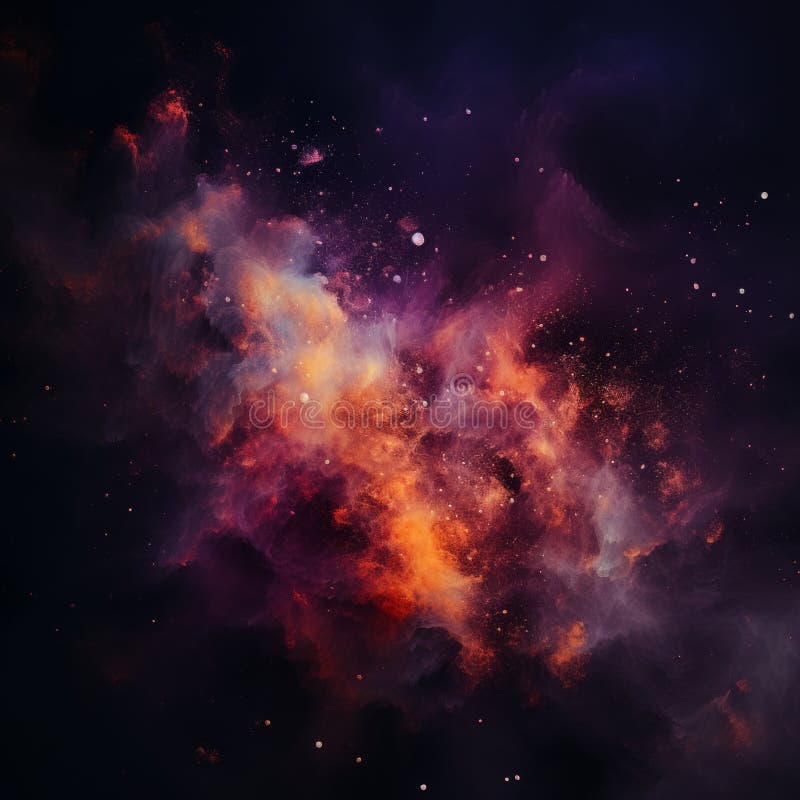 An Image of a Nebula in Space Stock Illustration - Illustration of ...