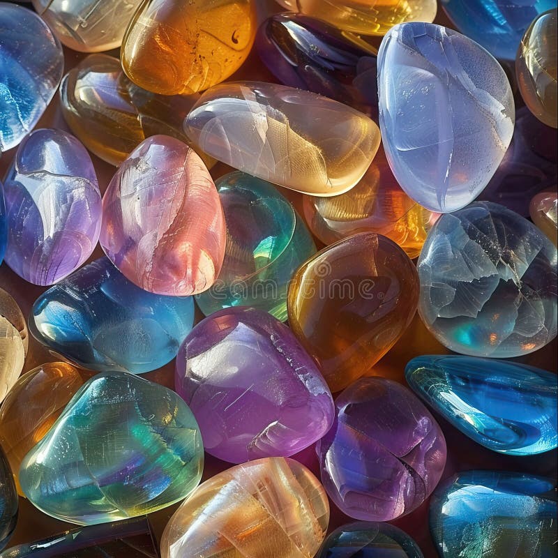 Image Neon Colored Bright Sea Pebbles Stock Image - Image of blue ...