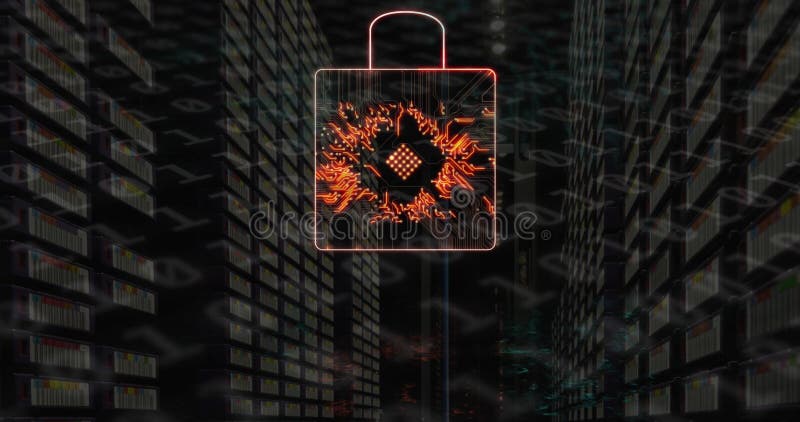 Image Of Neon Qr Code With Dna Strand And Binary Coding Stock Image Image Of Code Interface