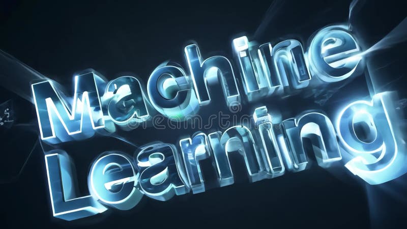 The Image is a Neon Sign that Says Machine Learning Stock Video - Video ...