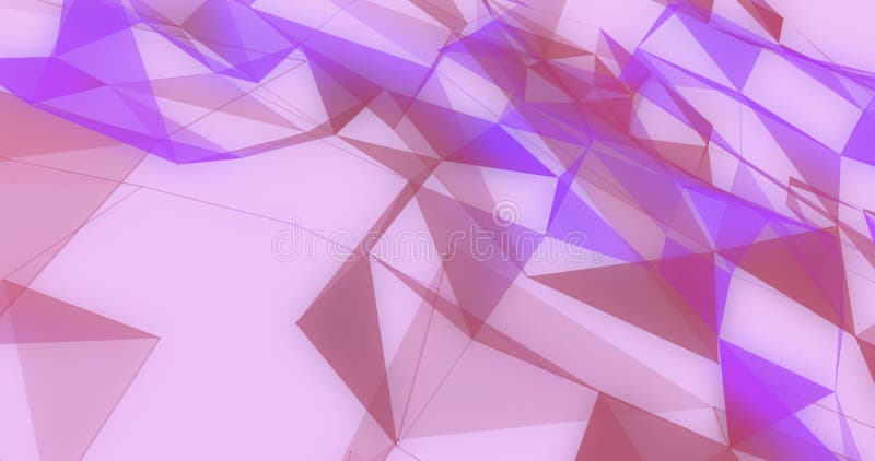 Image of Network of Connections Floating on Pink and Purple Background ...