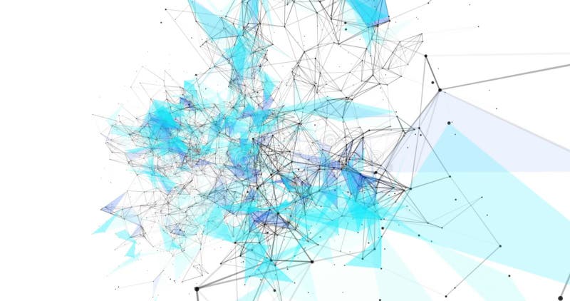 Image of Network of Connections Over Data Processing on White ...