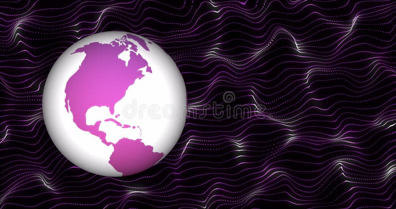 Image of Network of Connections Over Globe Stock Photo - Image of ...