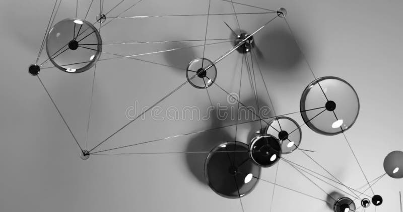 Image of Network of Connections Over Gray Background Stock Illustration ...