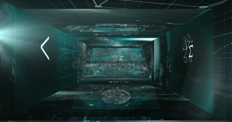 Image of Network of Connections with Screens and Data Processing Stock ...