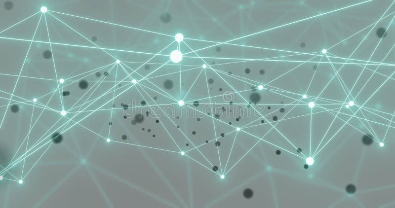 Image of Network of Connections on White Background Stock Illustration ...