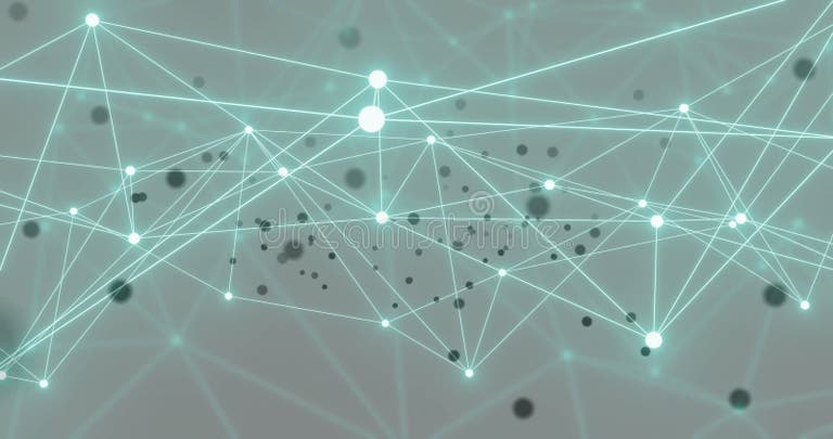 Image of Network of Connections on White Background Stock Illustration ...