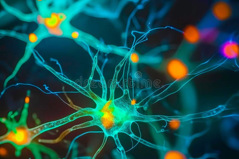 An Image of Neurons Involved in the Regulation of Emotions, Such As ...