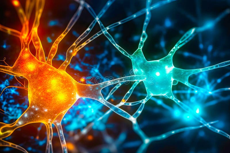 An Image of Neurons Involved in Circadian Rhythm Regulation, Such As ...