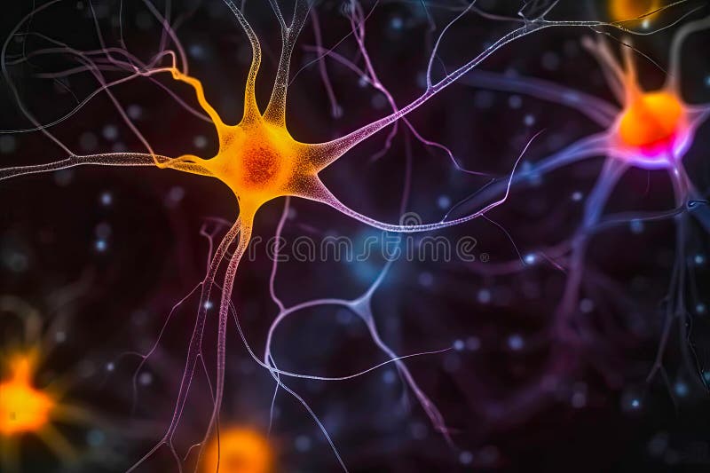 An Image of Neurons Involved in Circadian Rhythm Regulation, Such As ...
