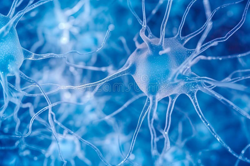 An Image of Neurons Involved in Perception, Such As those in the Visual ...