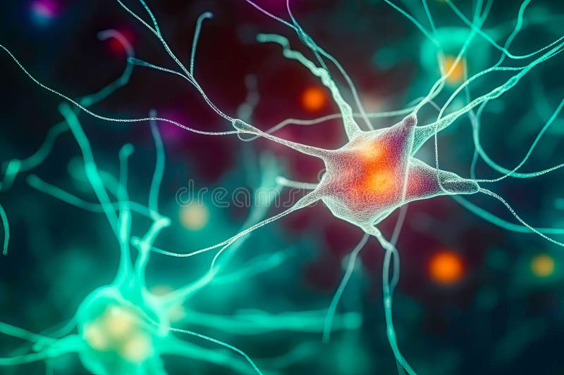 An Image of Neurons Involved in the Regulation of Emotions, Such As ...