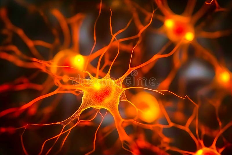 An Image of Neurons Involved in the Regulation of Emotions, Such As ...