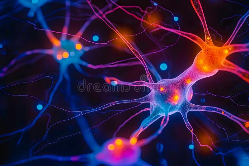 An Image of Neurons Involved in Spatial Navigation, Such As those in ...
