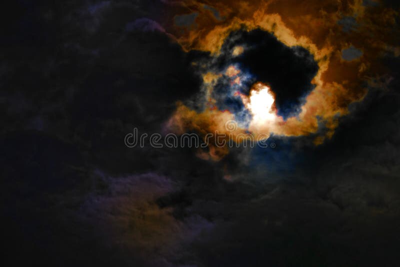 Night sky at a storm stock image. Image of meteorology - 98787395