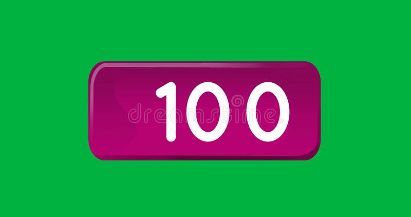 Image of 100 Notifications on Green Background Stock Illustration ...