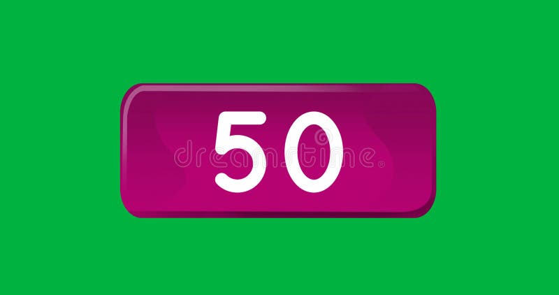 Image of 50 Notifications on Green Background Stock Illustration ...