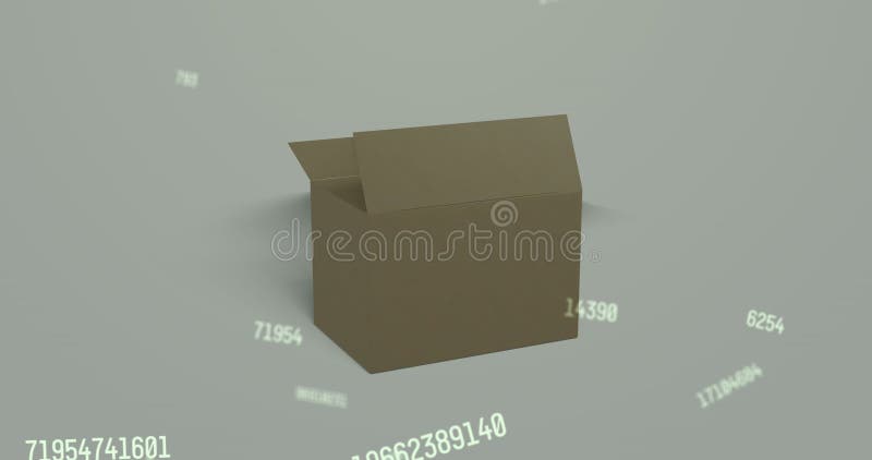 Image of Numbers with Box Opening Stock Photo - Image of symbol ...