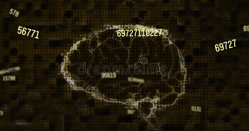 Brain and numbers stock image. Image of mechanism, malfunction - 29512197