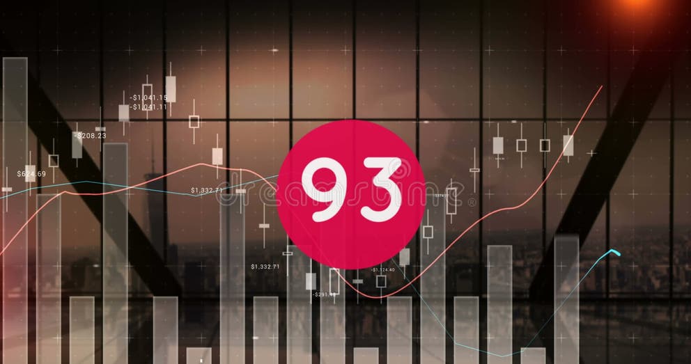 Image of Numbers Changing Over Statistics and Data Processing Stock ...