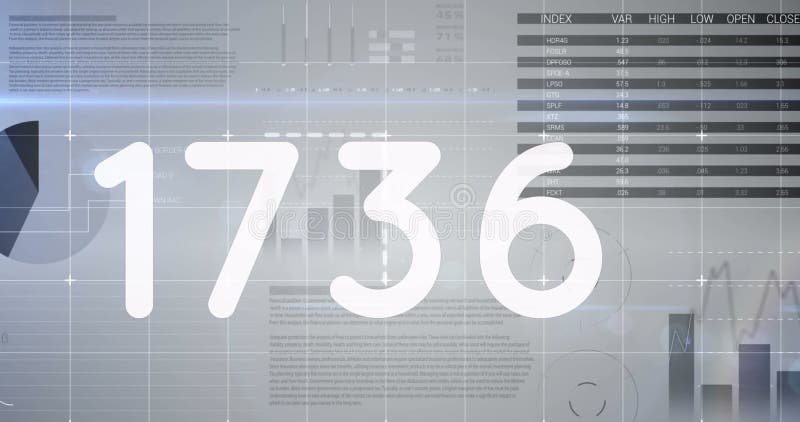 Image of Numbers Changing Over Statistics and Data Processing Stock ...
