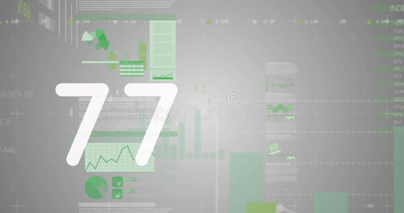 Image of Numbers Changing Over Statistics and Data Processing Stock ...