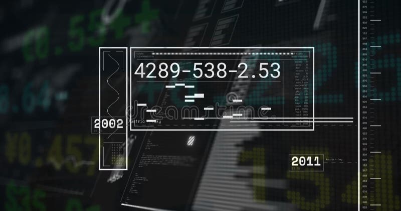 Image of Numbers on Screen and Data Processing Stock Image - Image of ...