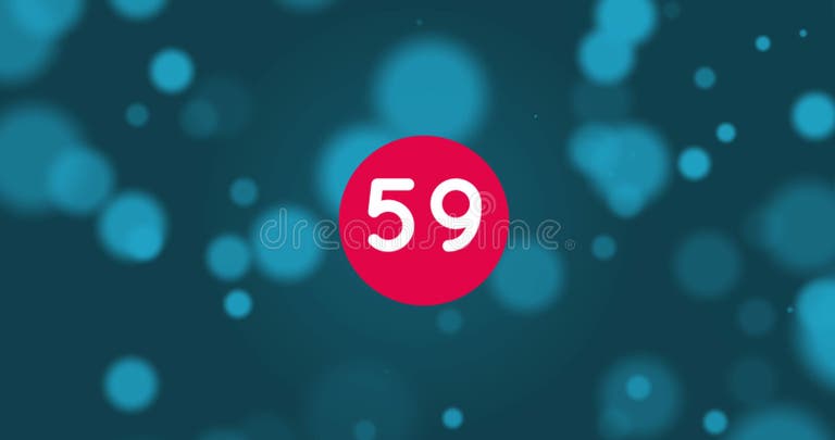 Image of Numbers and Spots Over Blue Background Stock Image - Image of ...