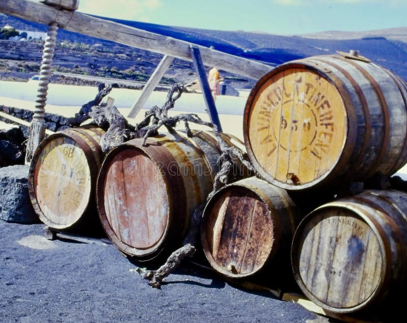 Image of Oak Wood Barrels for Wine Stock Photo - Image of cellars, wine ...