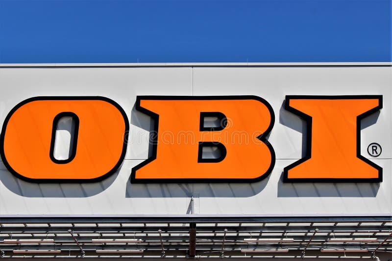 An Image of a OBI Store - Logo - Minden/Germany - 07/18/2017 Editorial ...