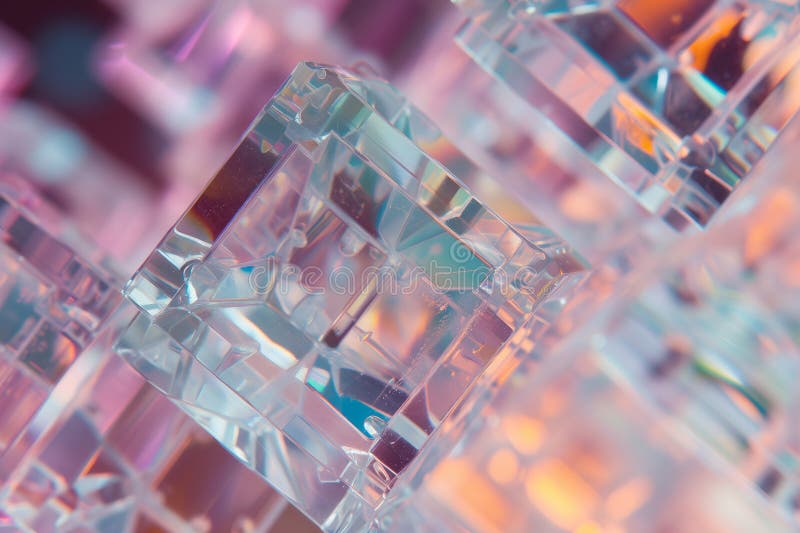 Crystal Precision: Translucent Solid-State Battery Structure Close-Up ...