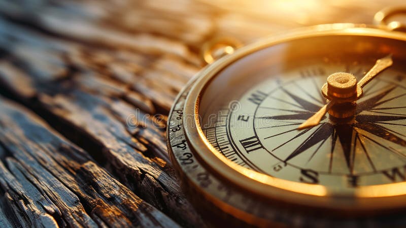 Creative Leadership Compass Concept Stock Illustration - Illustration ...