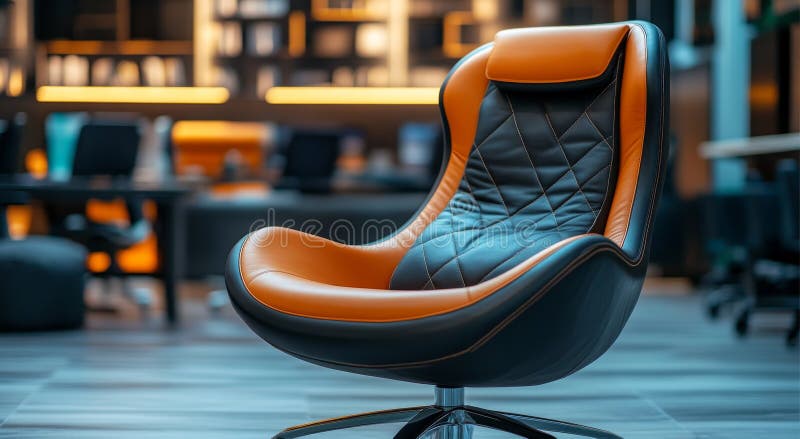 An Image of an Office Desk and Ergonomic Chairs in a Contemporary Open ...