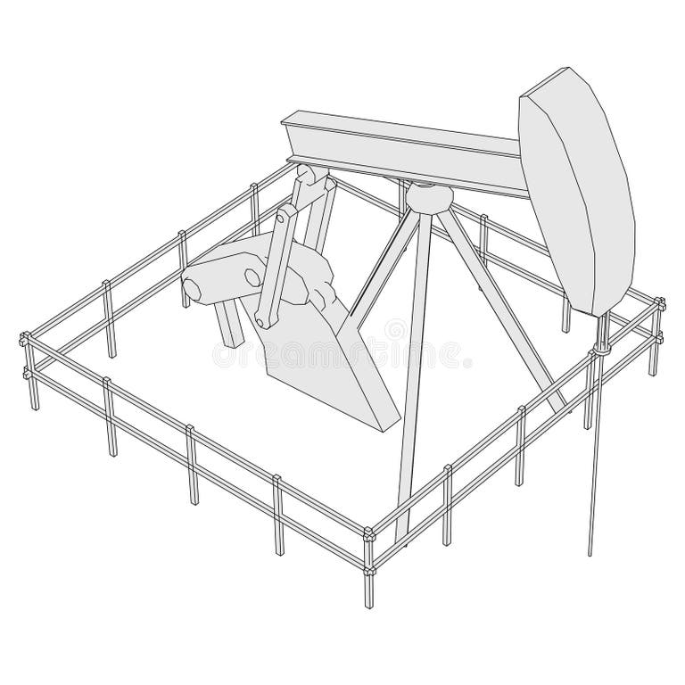 Image of oil dig stock illustration. Illustration of gasoline - 37290183