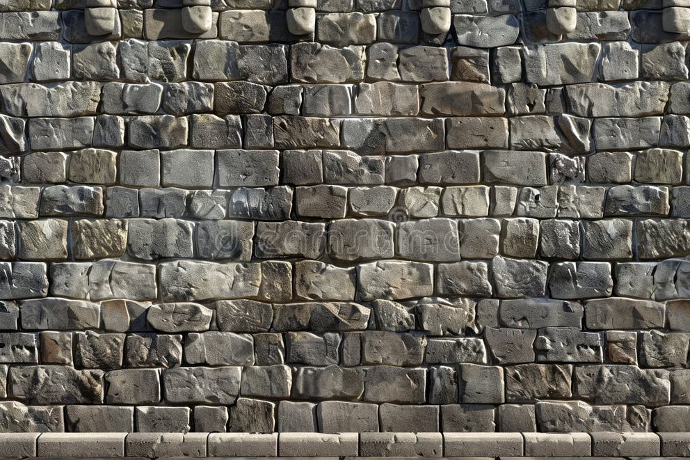 Image of Old Ancient Gray Stone Wall. Texture for Background Usage ...