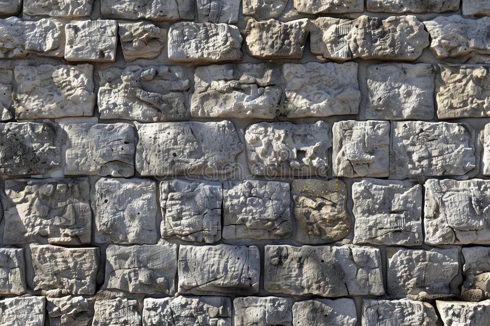 Image of Old Ancient Gray Stone Wall. Texture for Background Usage ...