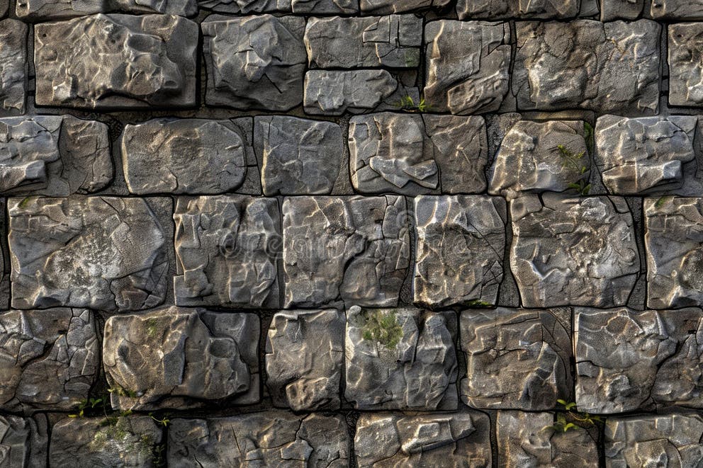 Image of Old Ancient Gray Stone Wall. Texture for Background Usage ...