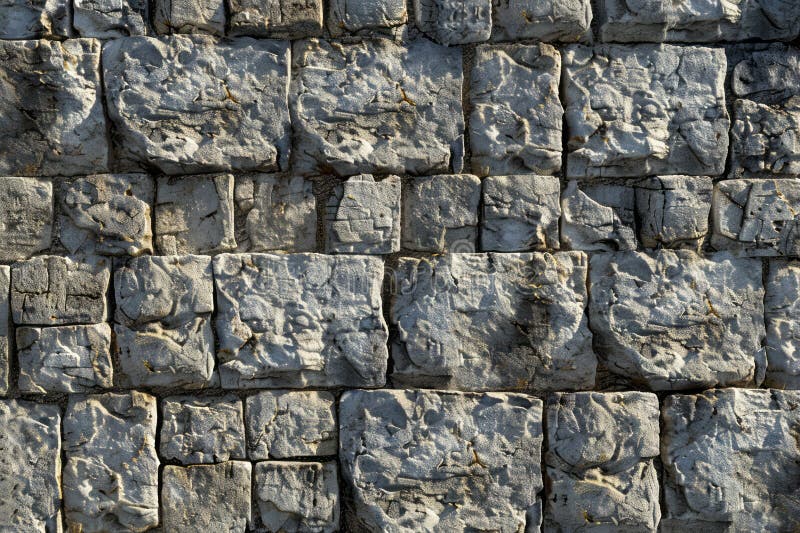 Image of Old Ancient Gray Stone Wall. Texture for Background Usage ...