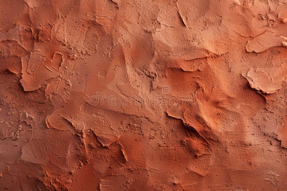 Image of Old Ancient Orange Plaster Wall. Texture for Background Usage ...