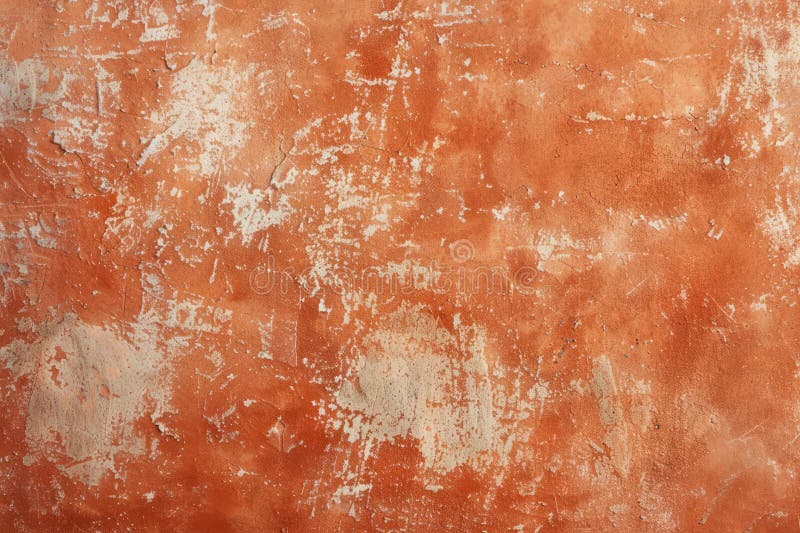 Image of Old Ancient Orange Plaster Wall. Texture for Background Usage ...