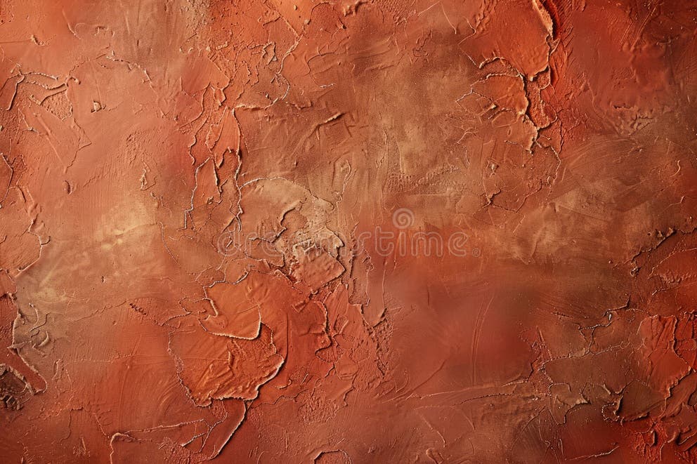 Image of Old Ancient Orange Plaster Wall. Texture for Background Usage ...