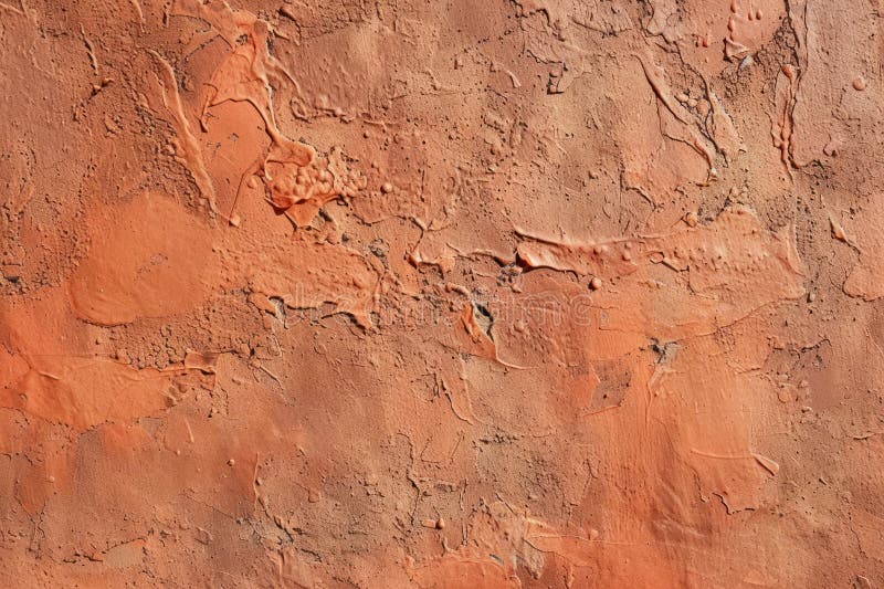 Image of Old Ancient Orange Plaster Wall. Texture for Background Usage ...