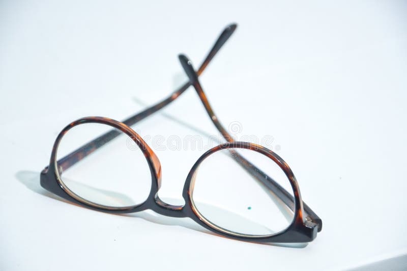 The Image of Old Brown Glasses Stock Photo - Image of jewellery, iron ...